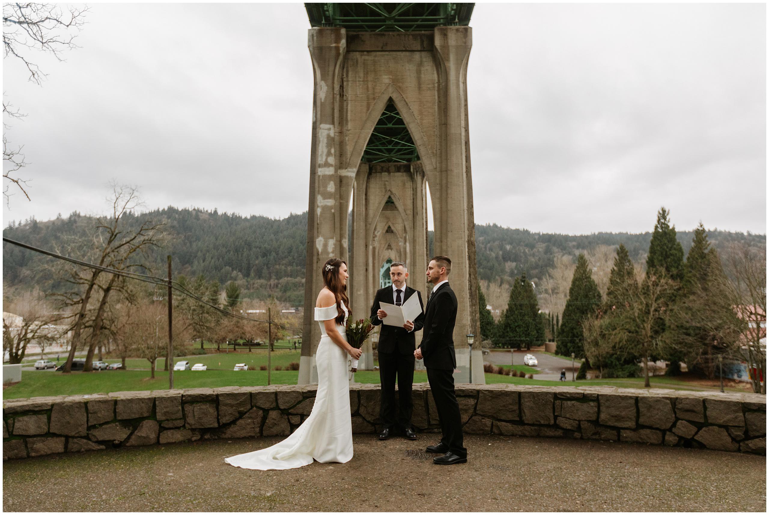 Cathedral Park Elopement · Katy Weaver Photography